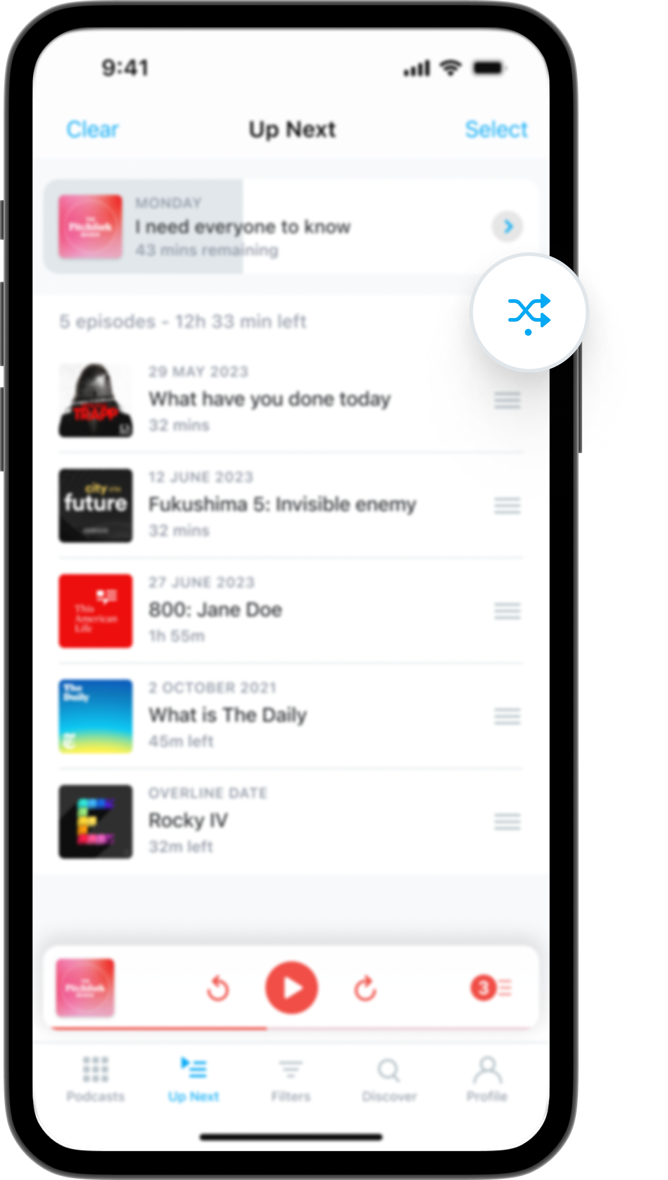 Introducing Shuffle for Your Up Next Queue! 🎲 – Pocket Casts Blog